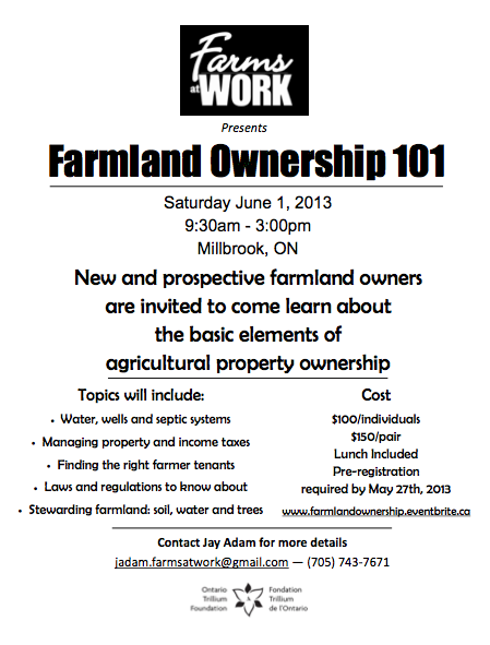 Farms At Work to Host Farmland Ownership 101 | Sustain Ontario