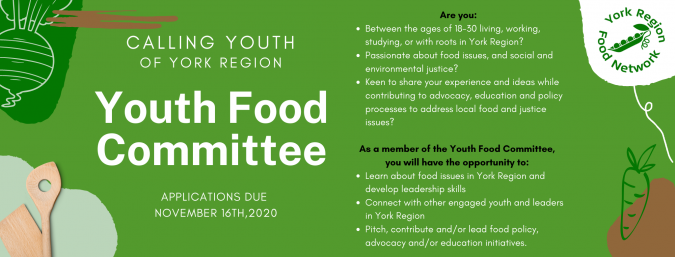 York Region launches Youth Food Committee | Sustain Ontario