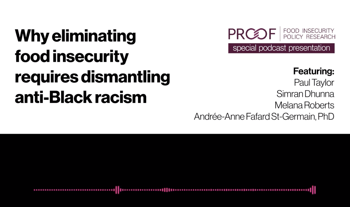 New Research from PROOF and FoodShare on Food Insecurity and Anti-Black ...