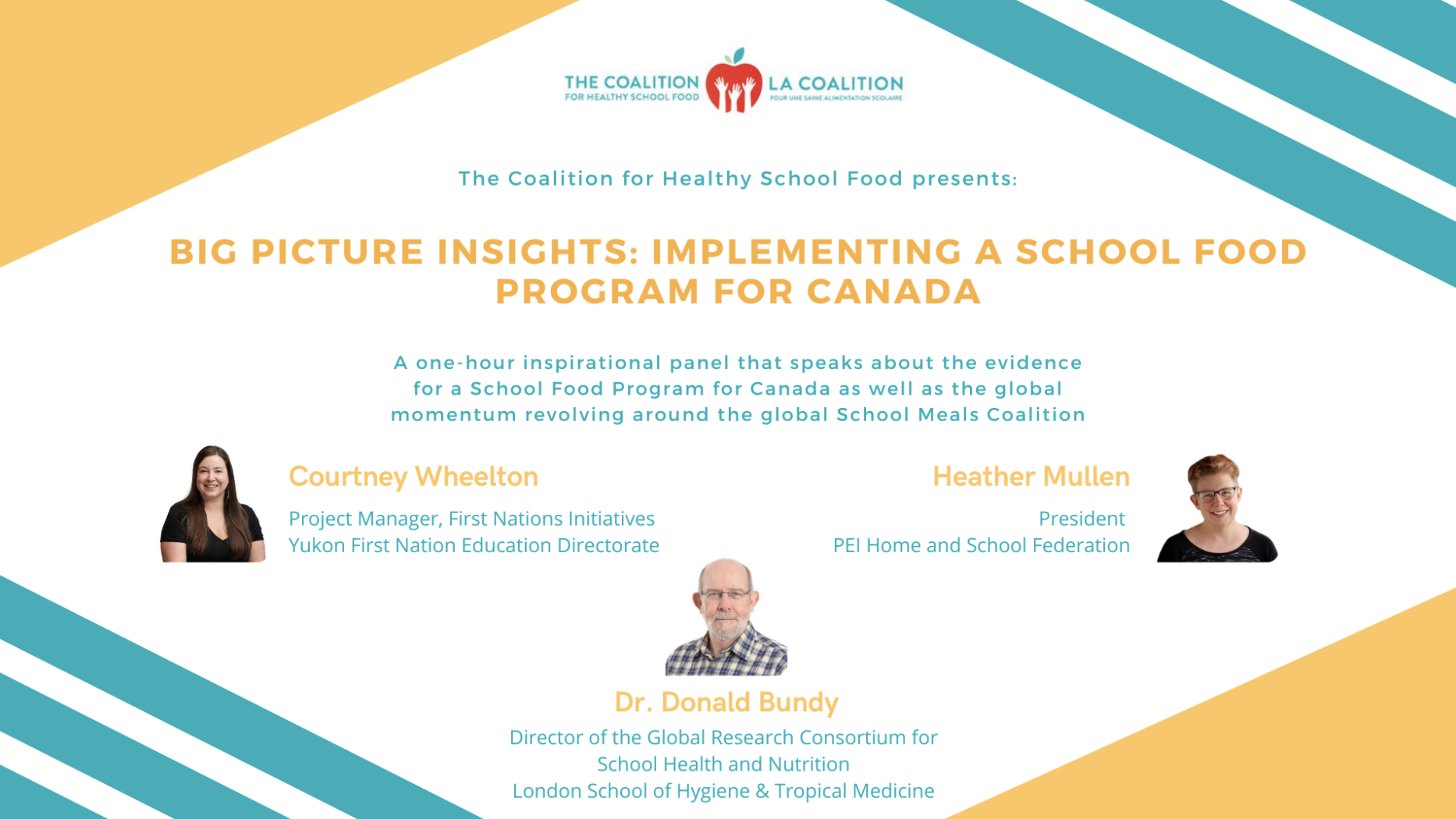 Panel presentation on implementing a School Food Program for Canada ...