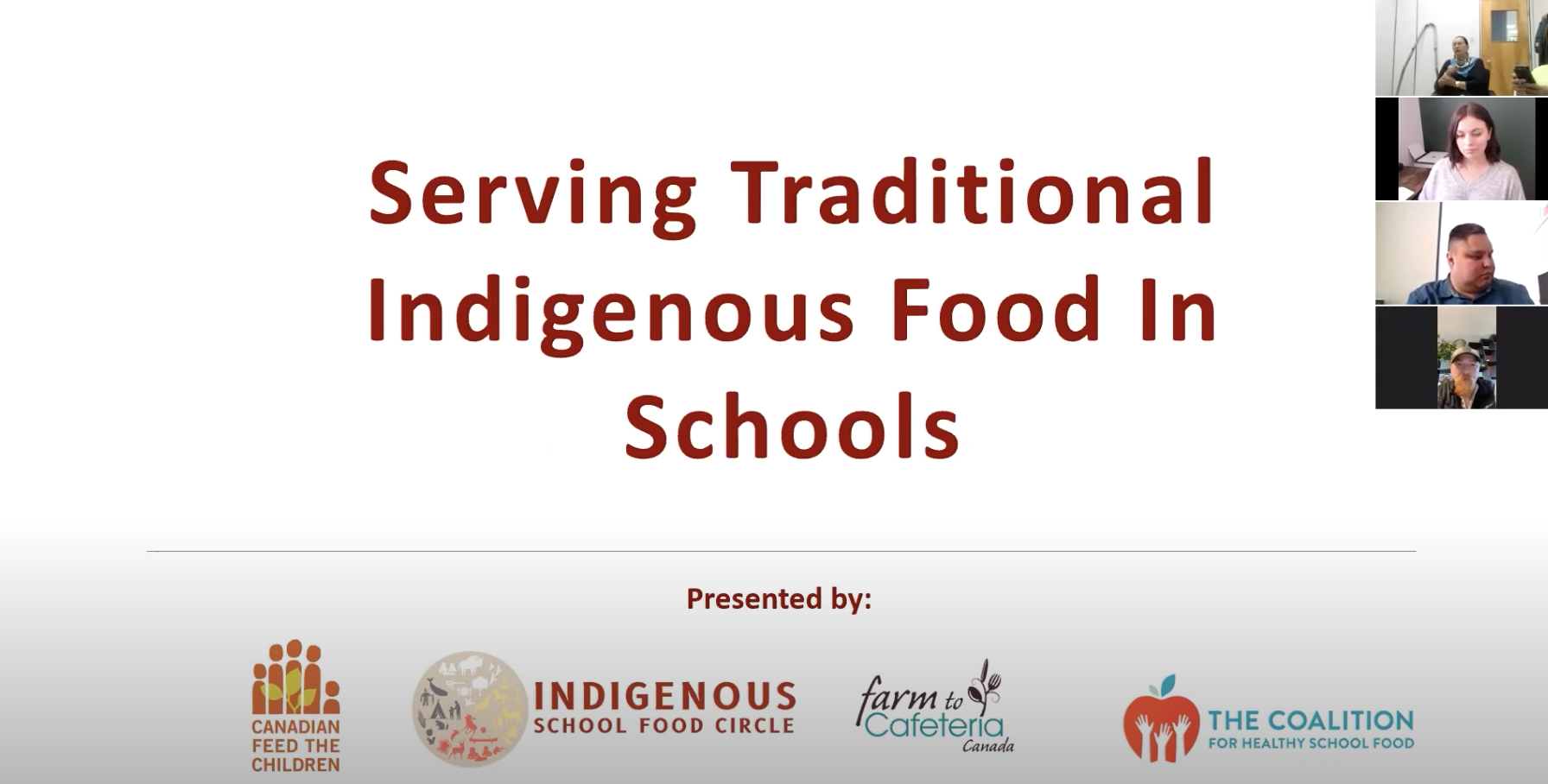 Webinar Recording: Serving Traditional Indigenous Food In Schools ...