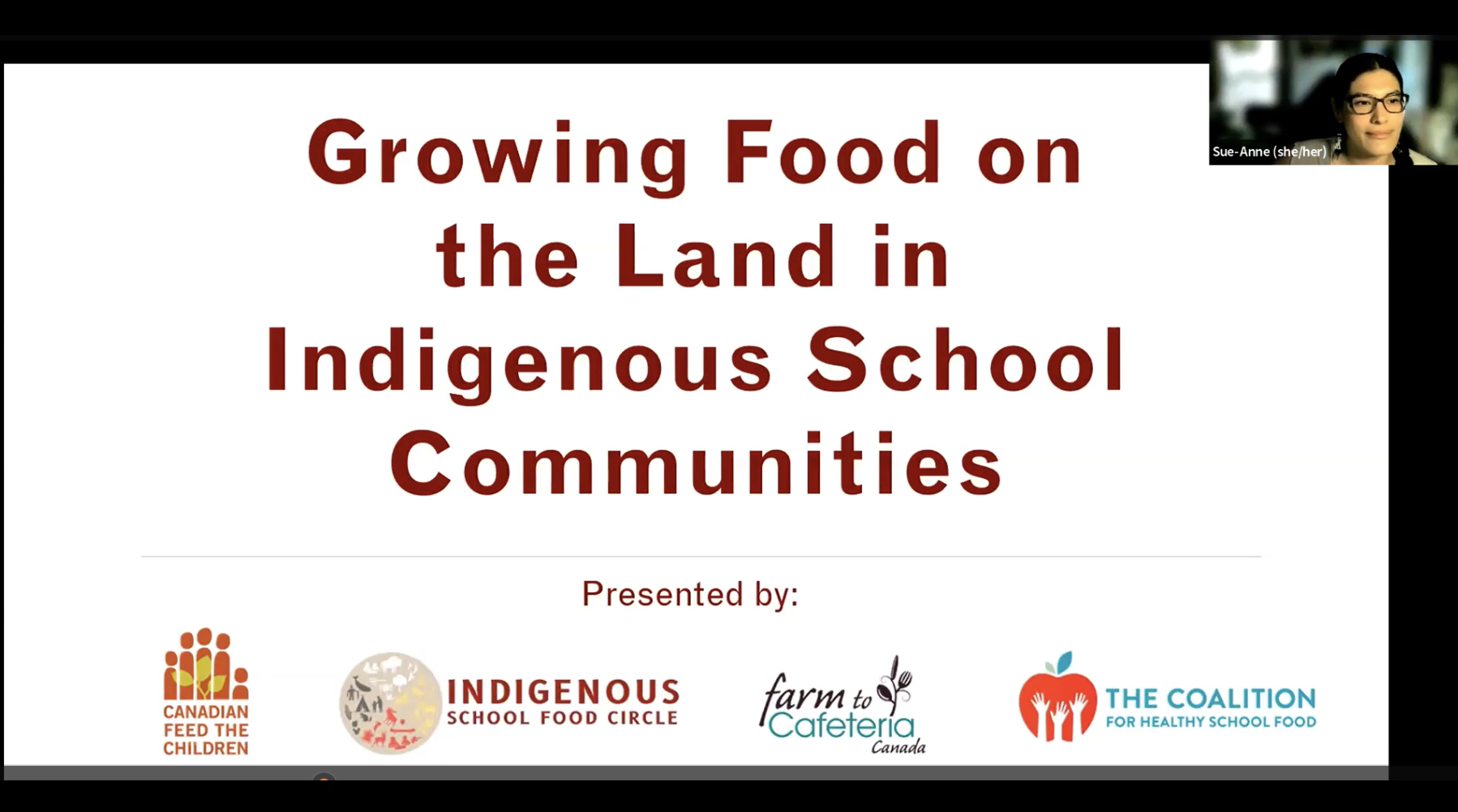 Webinar Recording: Growing Food on the Land in Indigenous School ...