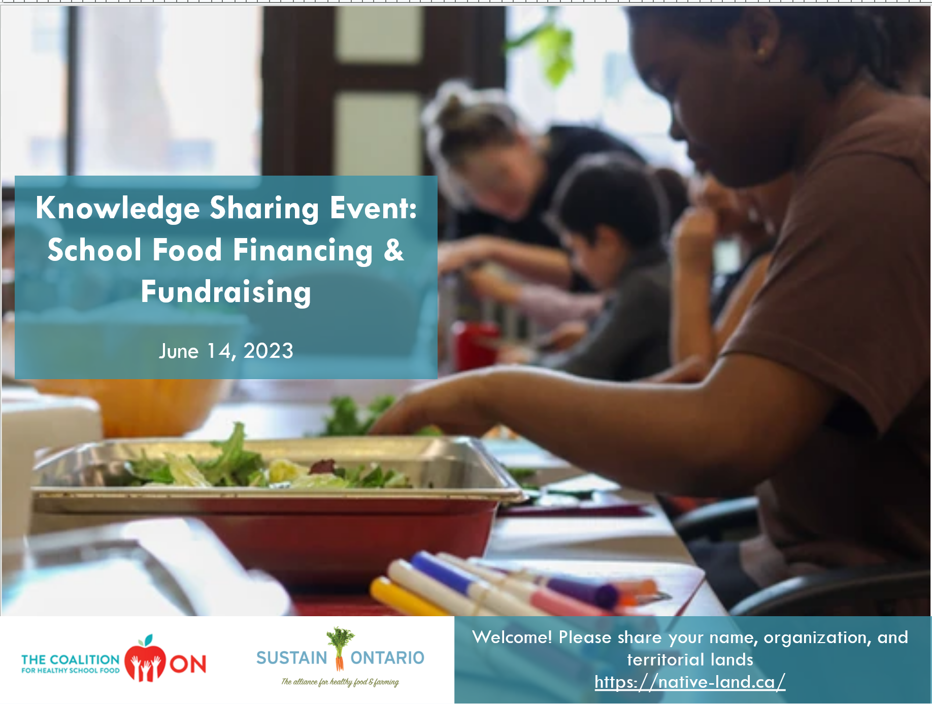Webinar Recording: School Food Financing and Fundraising in Ontario ...