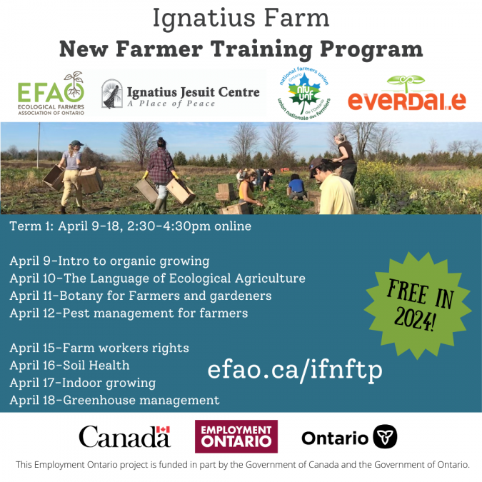 Ignatius Farm New Farmer Training Program 2024 | Sustain Ontario